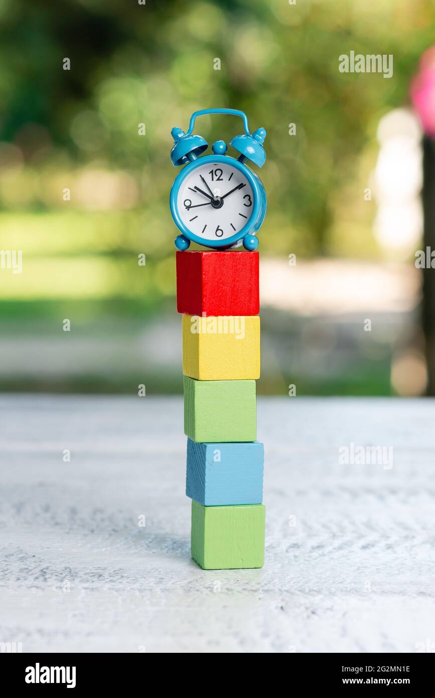 Working Activities Outside, Presenting Time Management Skills Stock ...