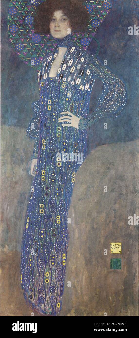 Gustav Klimt - Portrait Emilie Floge 1902 Stock Photo - Alamy