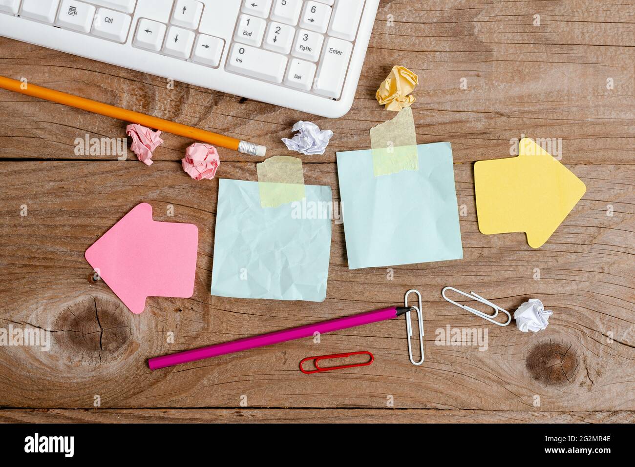 Display of Different Color Sticker Notes Arranged On Flat Lay ...