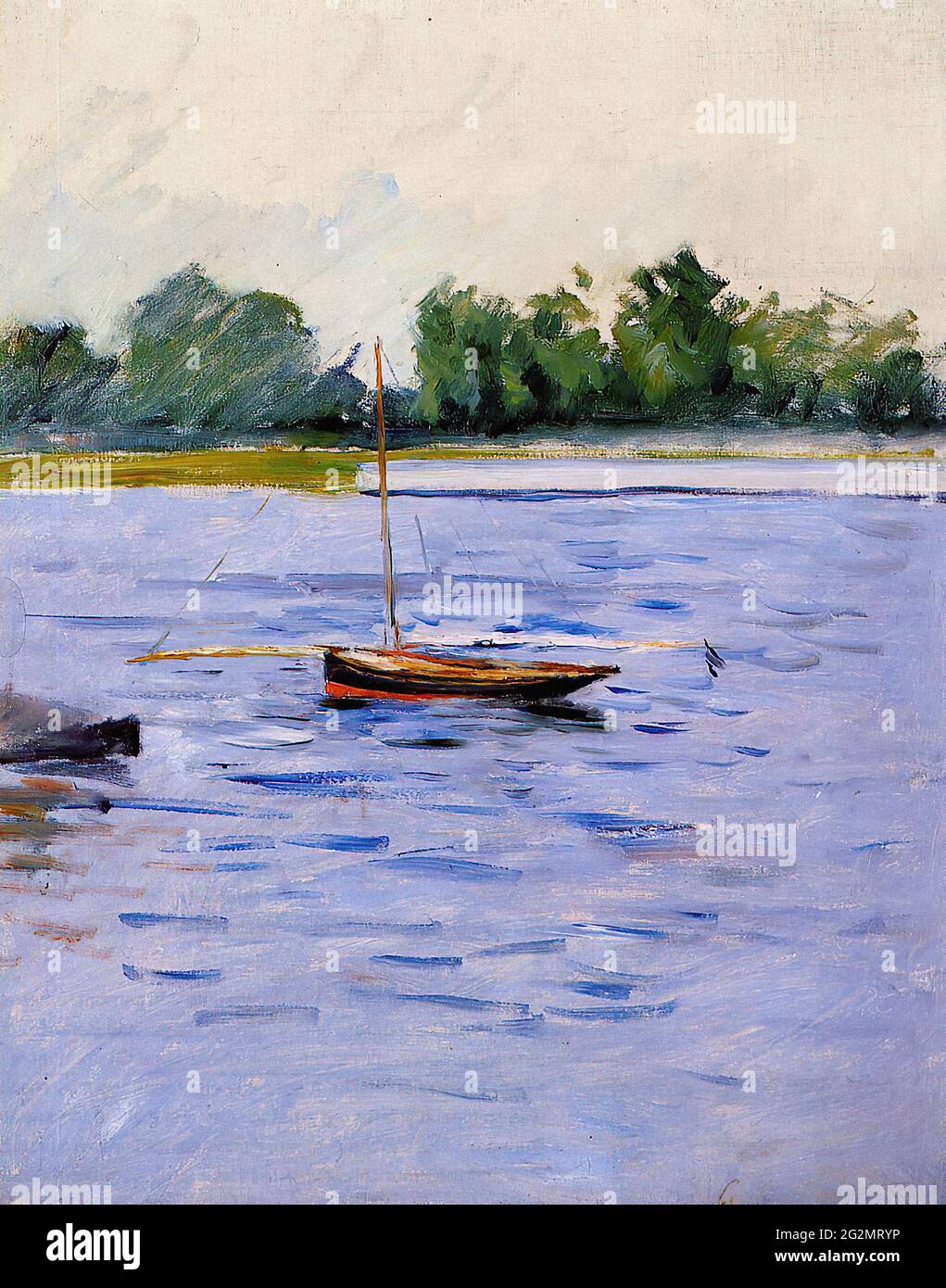 Gustave Caillebotte - Boat Anchor Seine C 1891 Stock Photo - Alamy