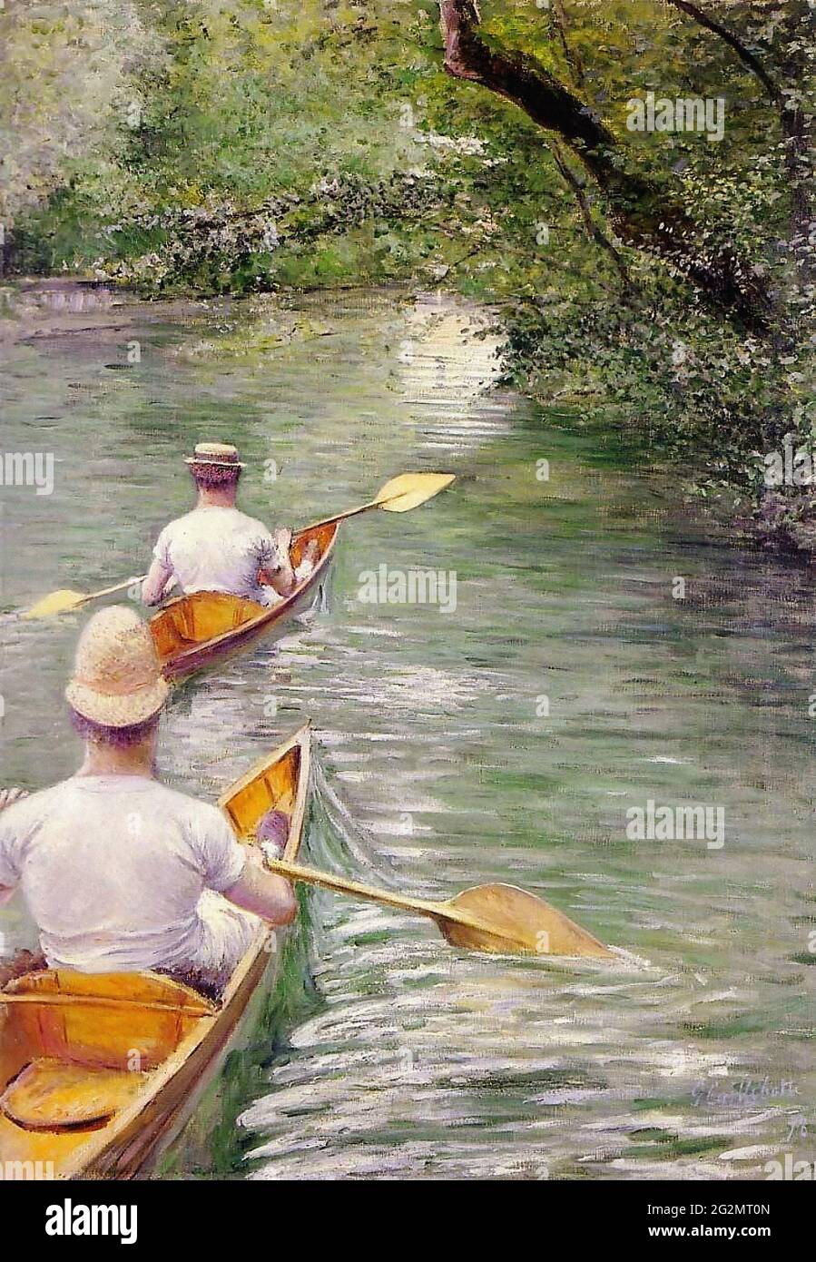 Gustave Caillebotte - Canoes 1878 Stock Photo - Alamy