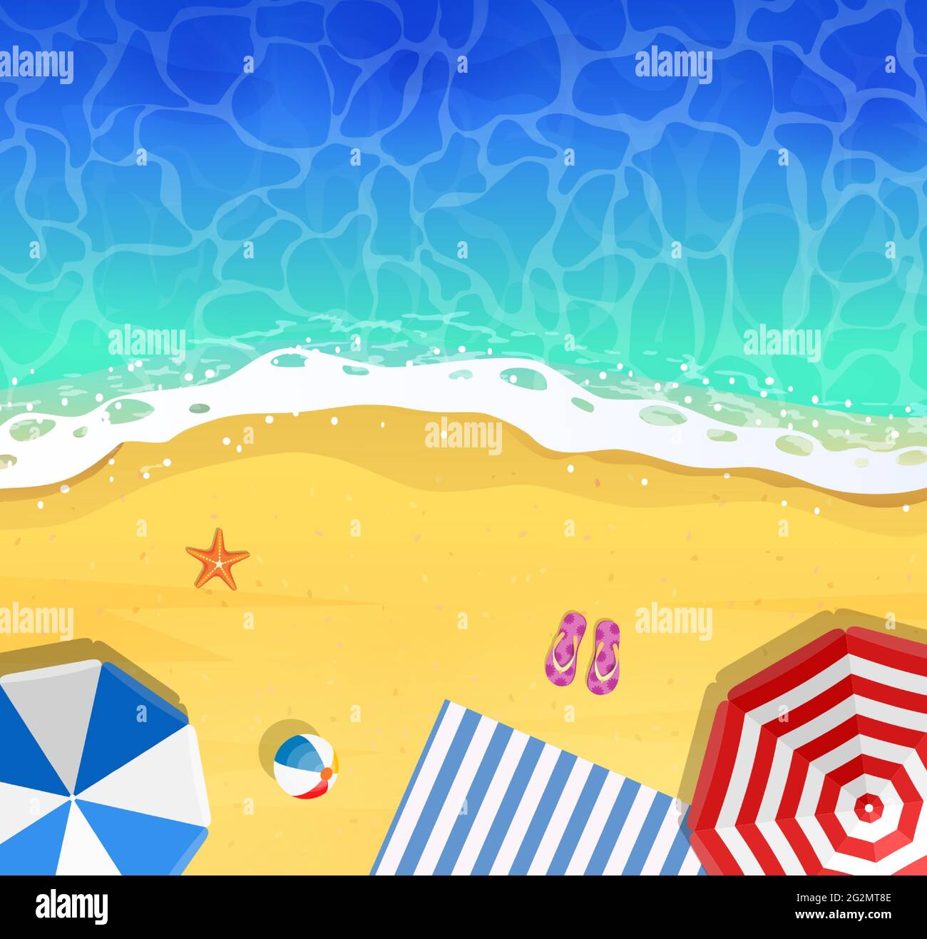 Top view sandy coast Stock Vector Images - Alamy