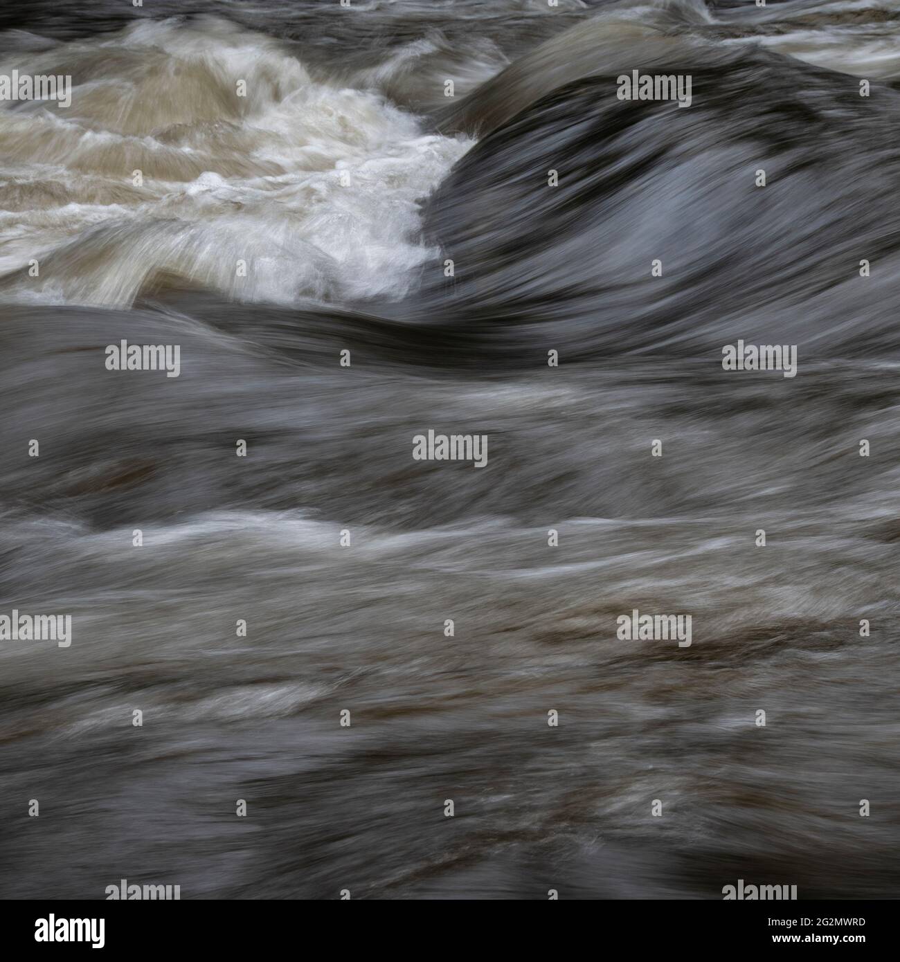 Beautiful fine art landscape image of long exposure detail of fast ...