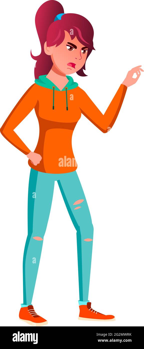 Cartoon Girl Screaming