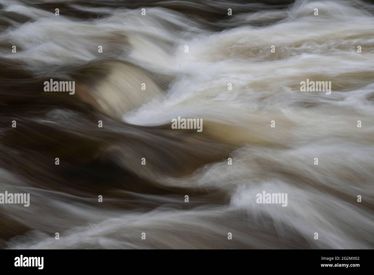 Beautiful fine art landscape image of long exposure detail of fast ...