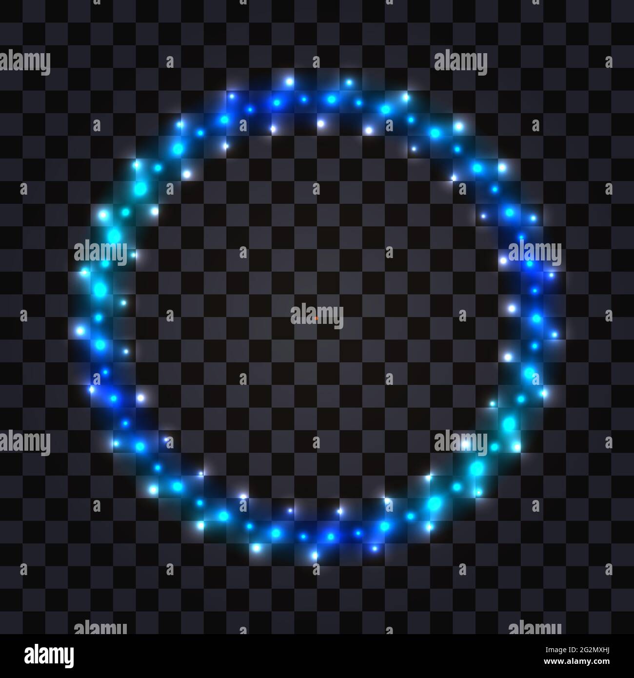 Blue neon laser circuit Stock Vector Images - Alamy