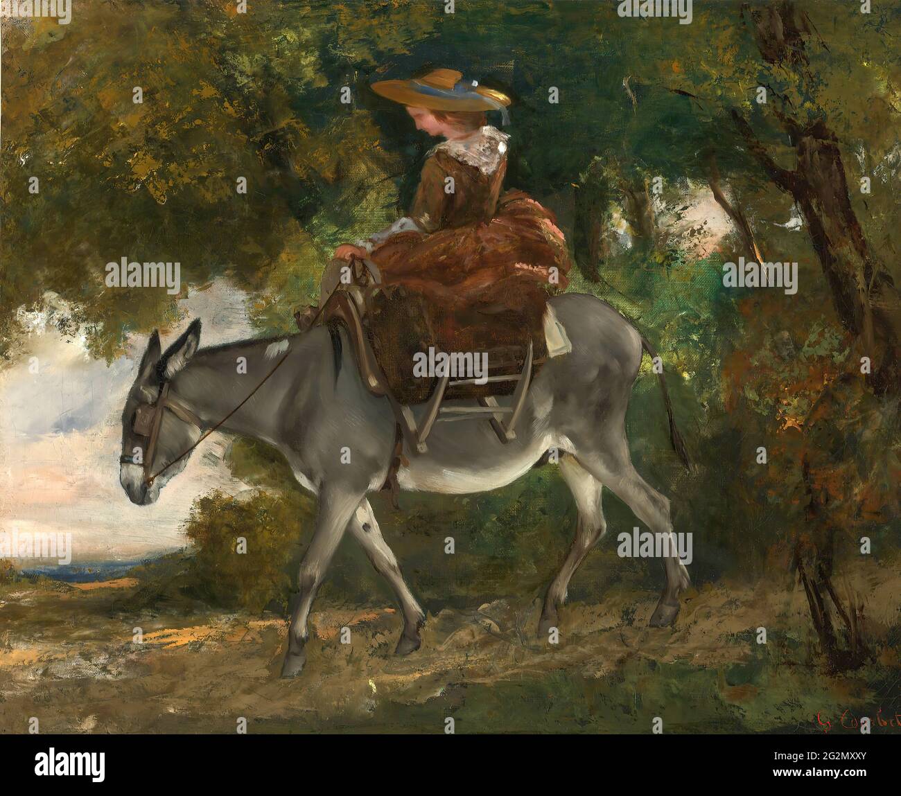 Gustave Courbet - La Laitire De Saintonge Stock Photo - Alamy