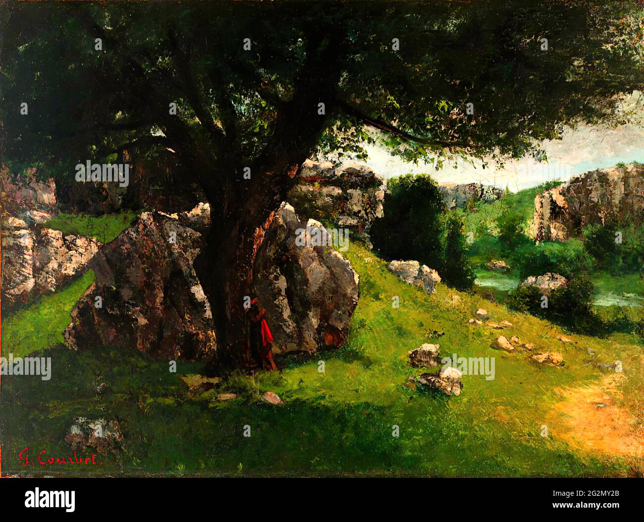Gustave Courbet - Landscape in the Jura Stock Photo - Alamy