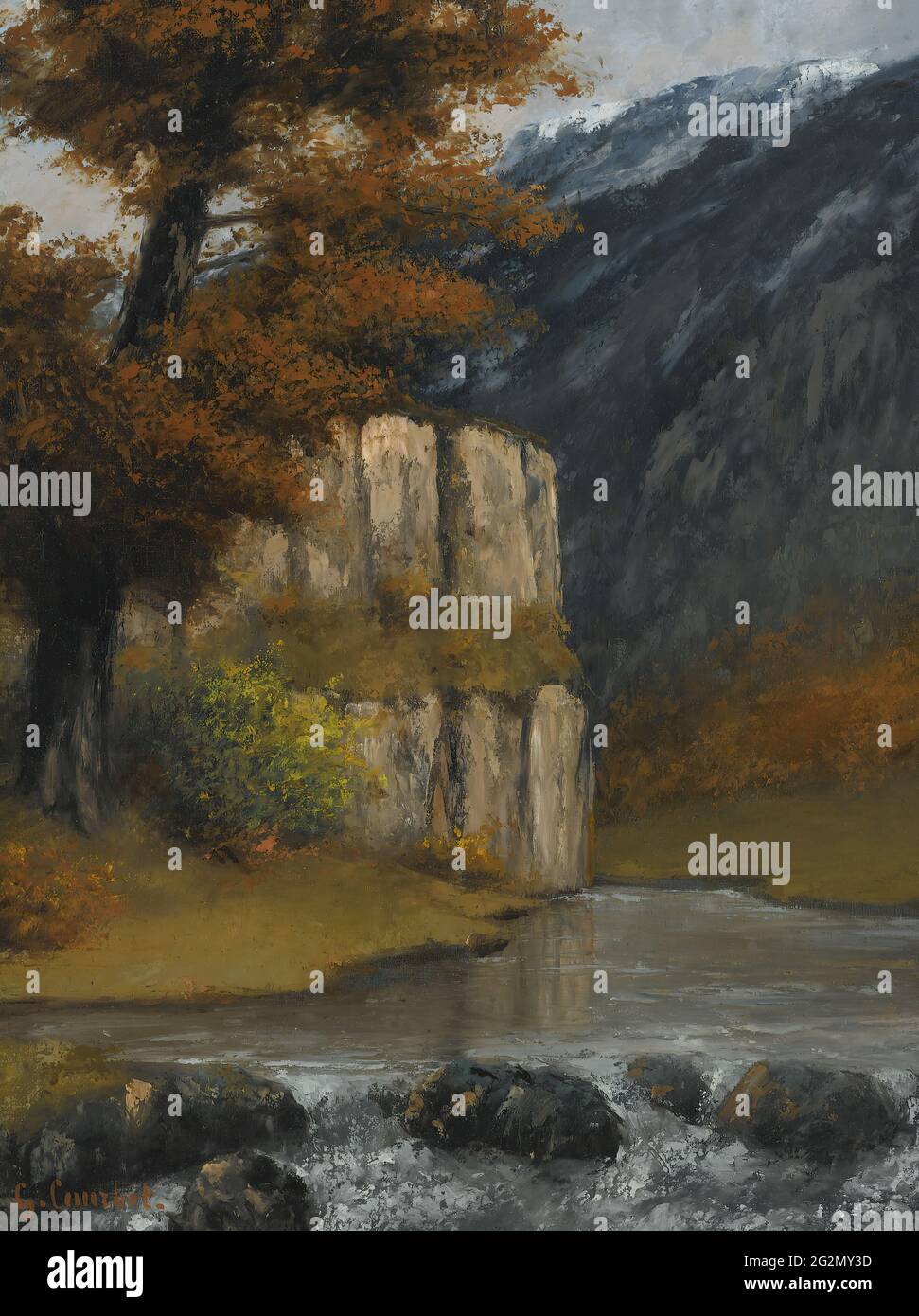Gustave Courbet - Landscape near Ornans Stock Photo - Alamy