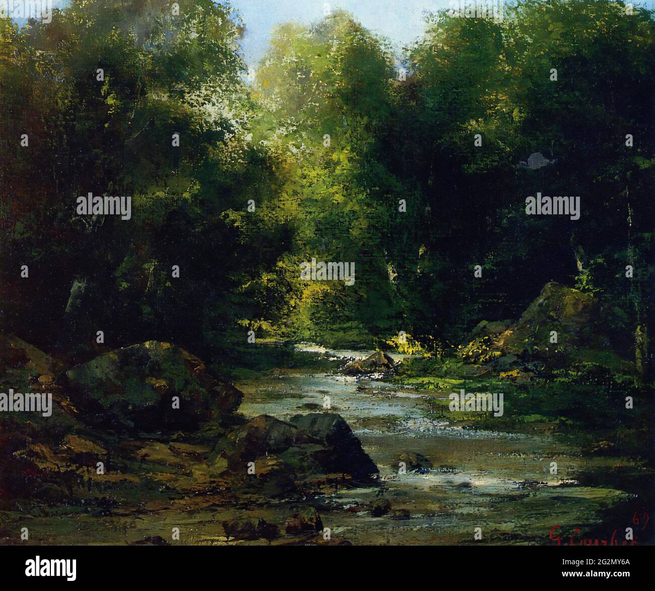 Gustave Courbet - Landscape River 1869 Stock Photo - Alamy