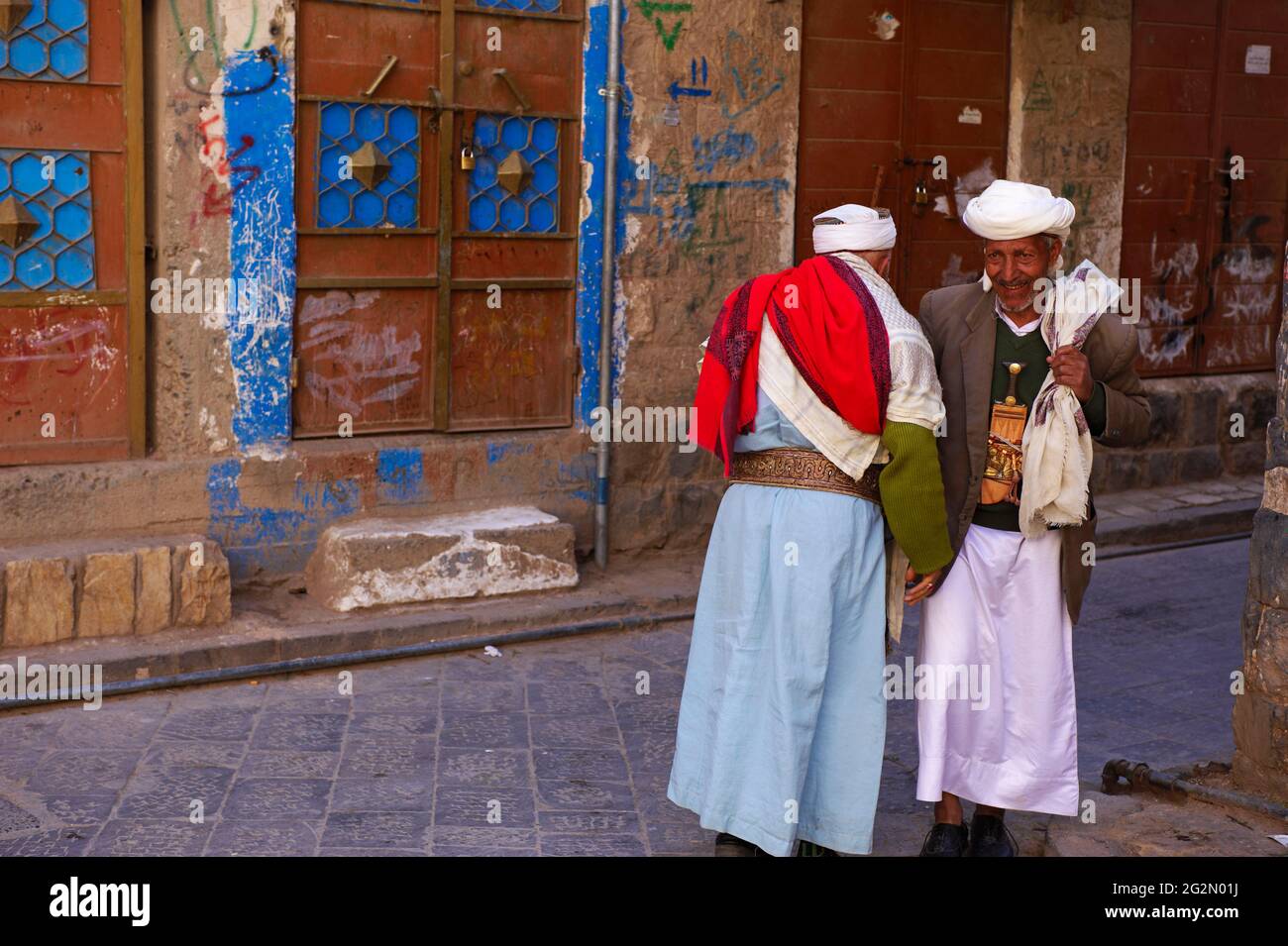 Yemen, Sanaa, souk in the Old Town, Unesco World Heritage Stock Photo ...