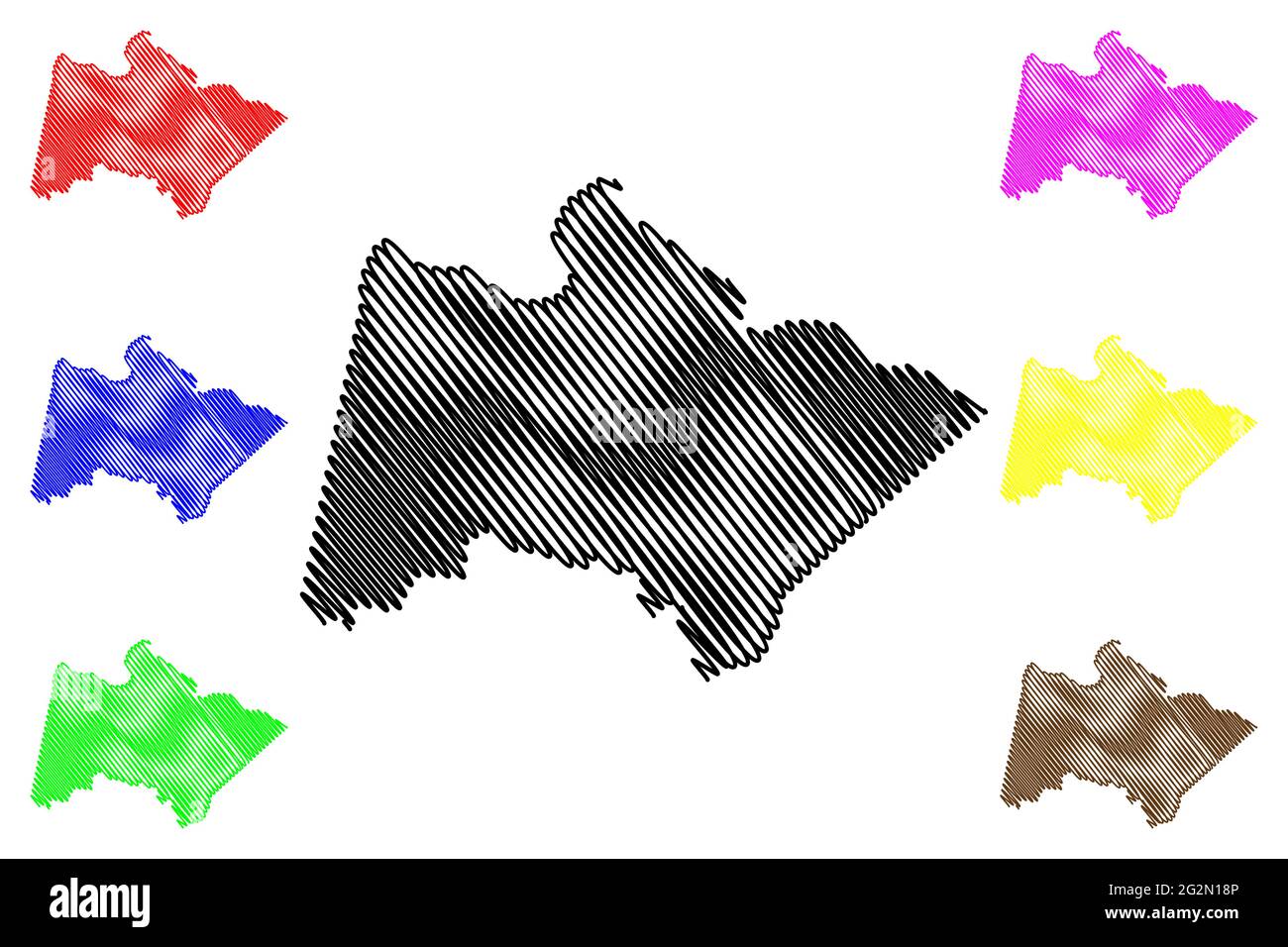Map of powhatan Stock Vector Images - Alamy