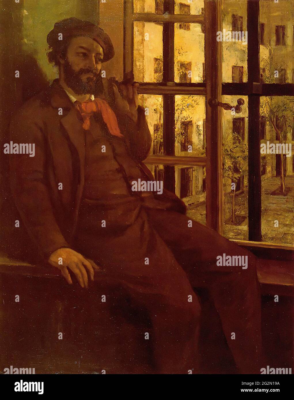 Gustave Courbet - Self Portrait Sainte Pelagie 1873 Stock Photo - Alamy
