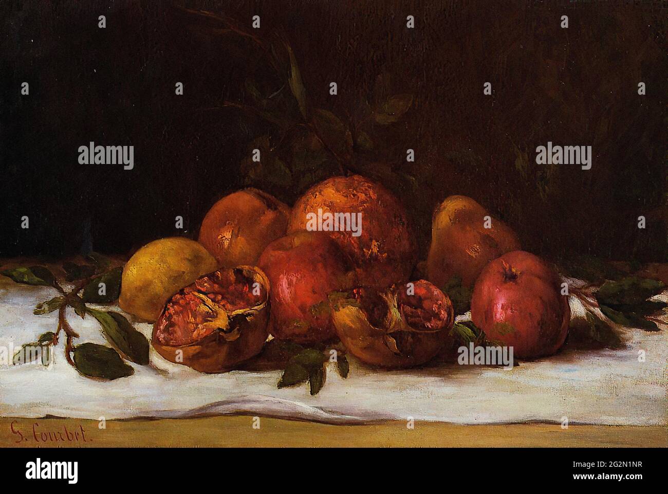 Gustave Courbet - Still Life C 1872 Stock Photo - Alamy
