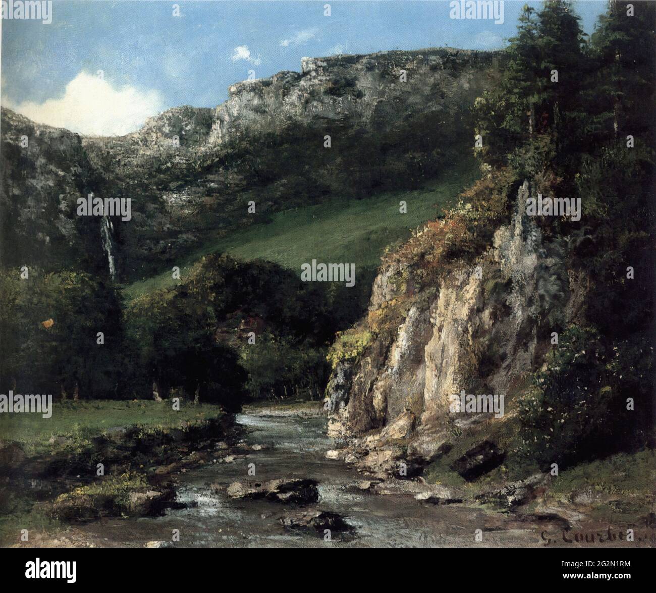 Gustave Courbet - Stream Jur Mountains 1873 Stock Photo - Alamy Gustave Courbet - Stream Jur Mountains 1873 Stock Photo - Alamy