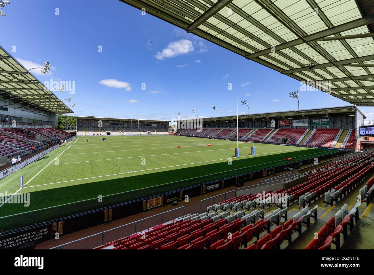A general view of the Leigh Sports Village Stadium, the home of Leigh ...
