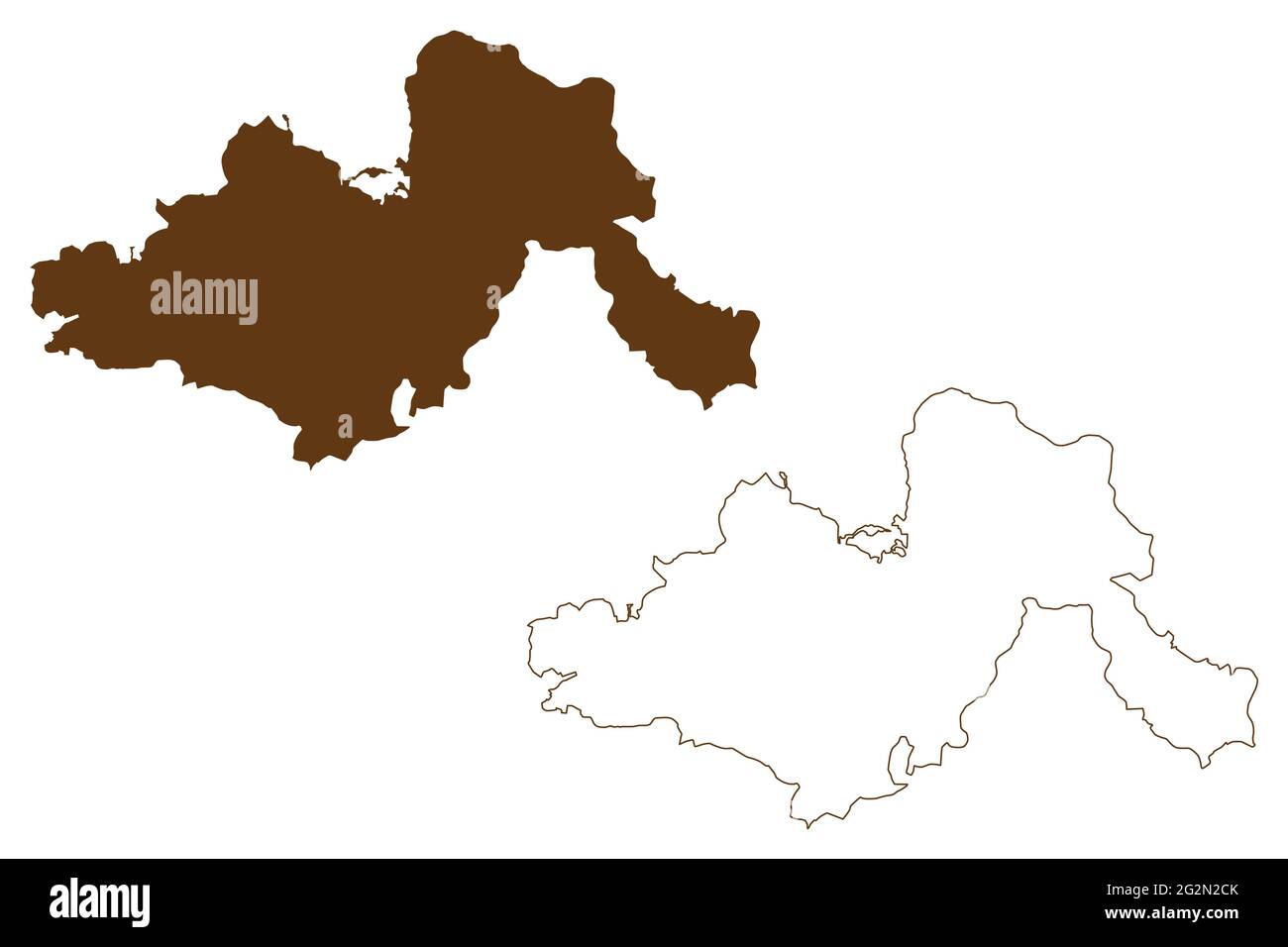 Suhl city (Federal Republic of Germany, Urban district, Free State of ...
