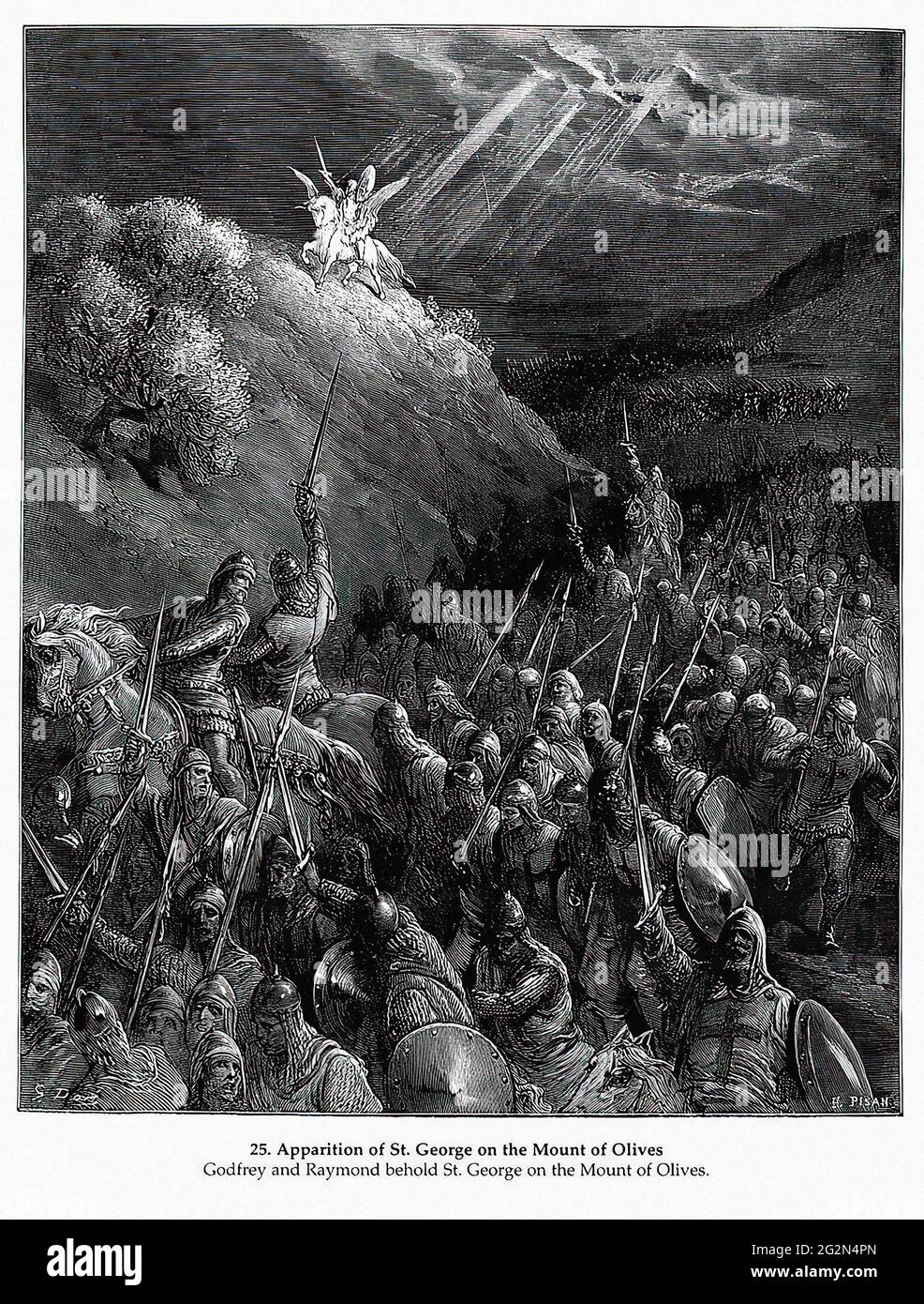 Gustave Doré - Apparition St George Mount Stock Photo - Alamy