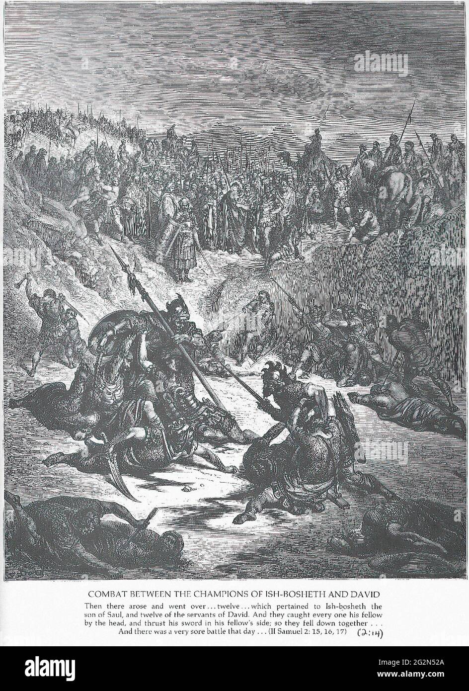 Gustave Doré - Combat Between Soldiers Ish Bosheth David Stock Photo ...