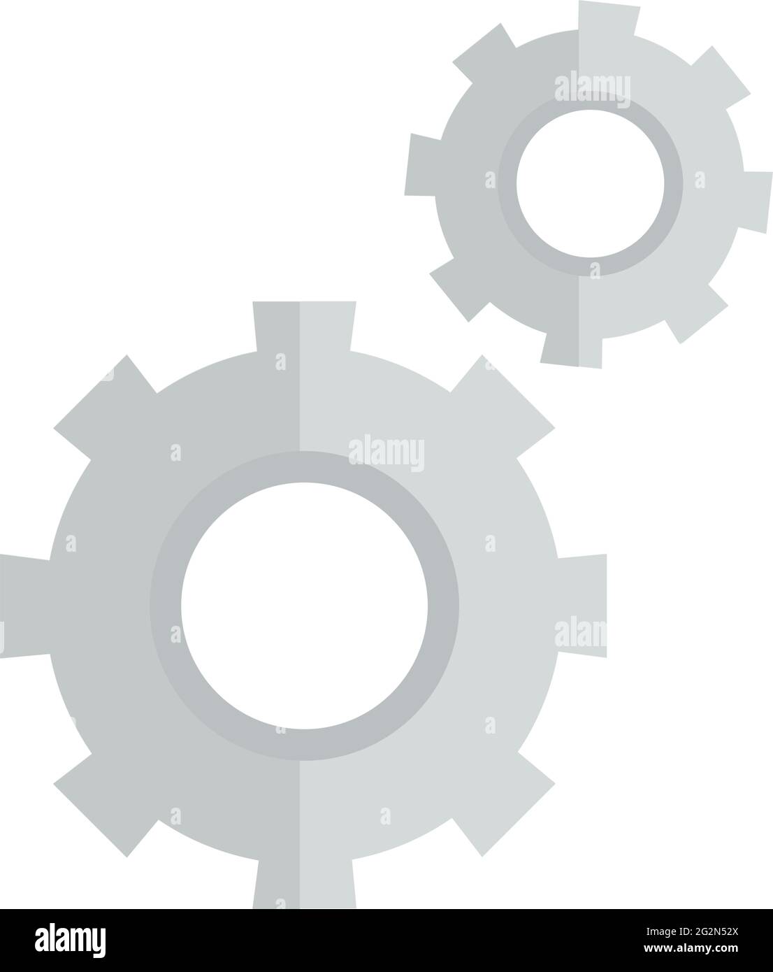 two cogwheel design Stock Vector Image & Art - Alamy