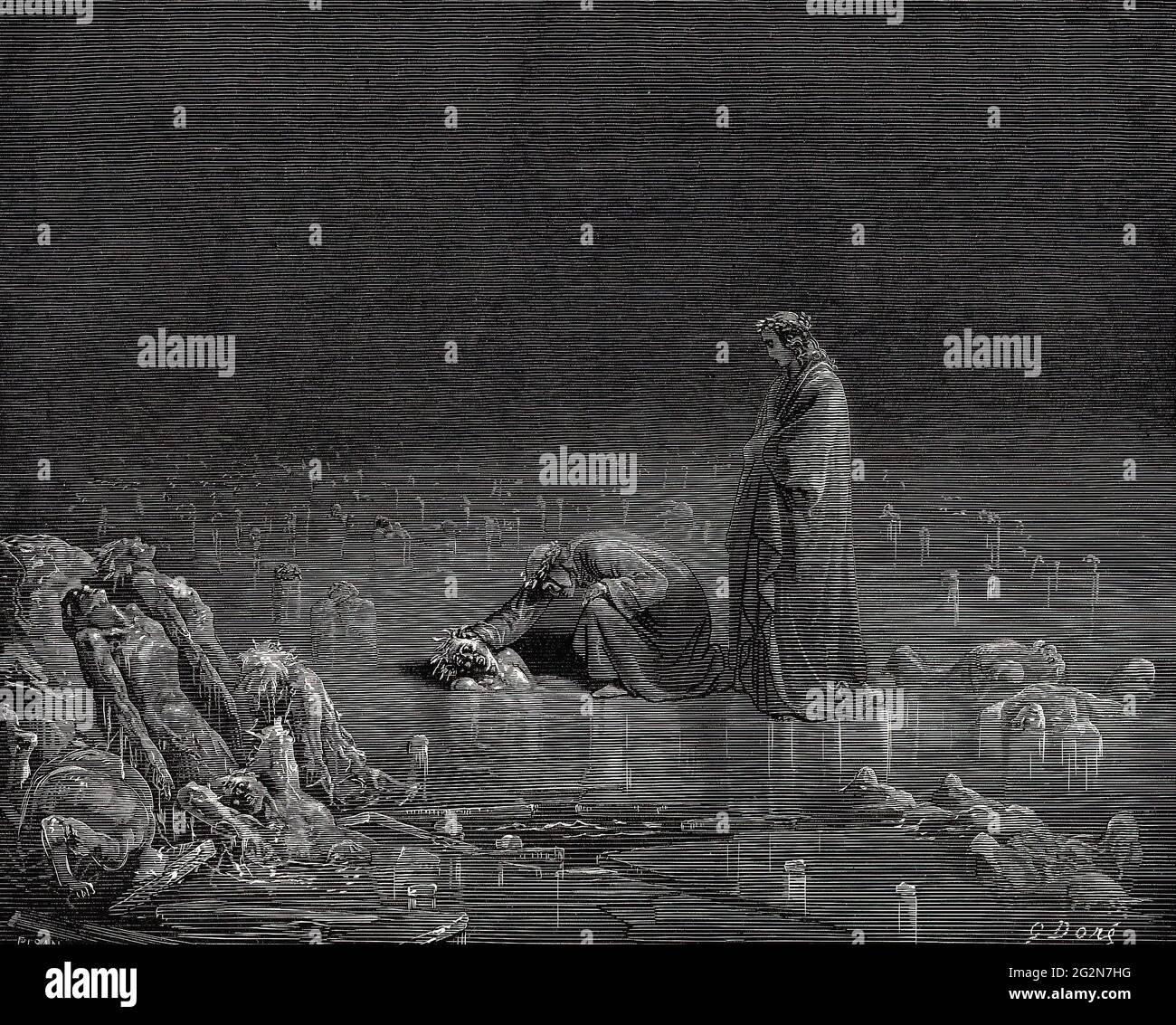 Gustave Doré - Inferno Canto 32 2 Stock Photo - Alamy