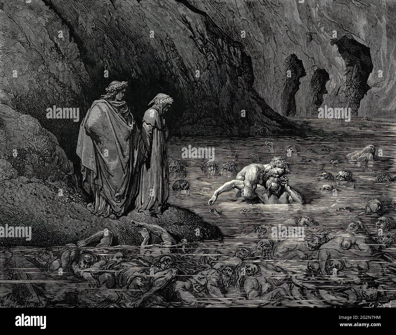 Gustave Doré - Inferno Canto 32 Stock Photo - Alamy
