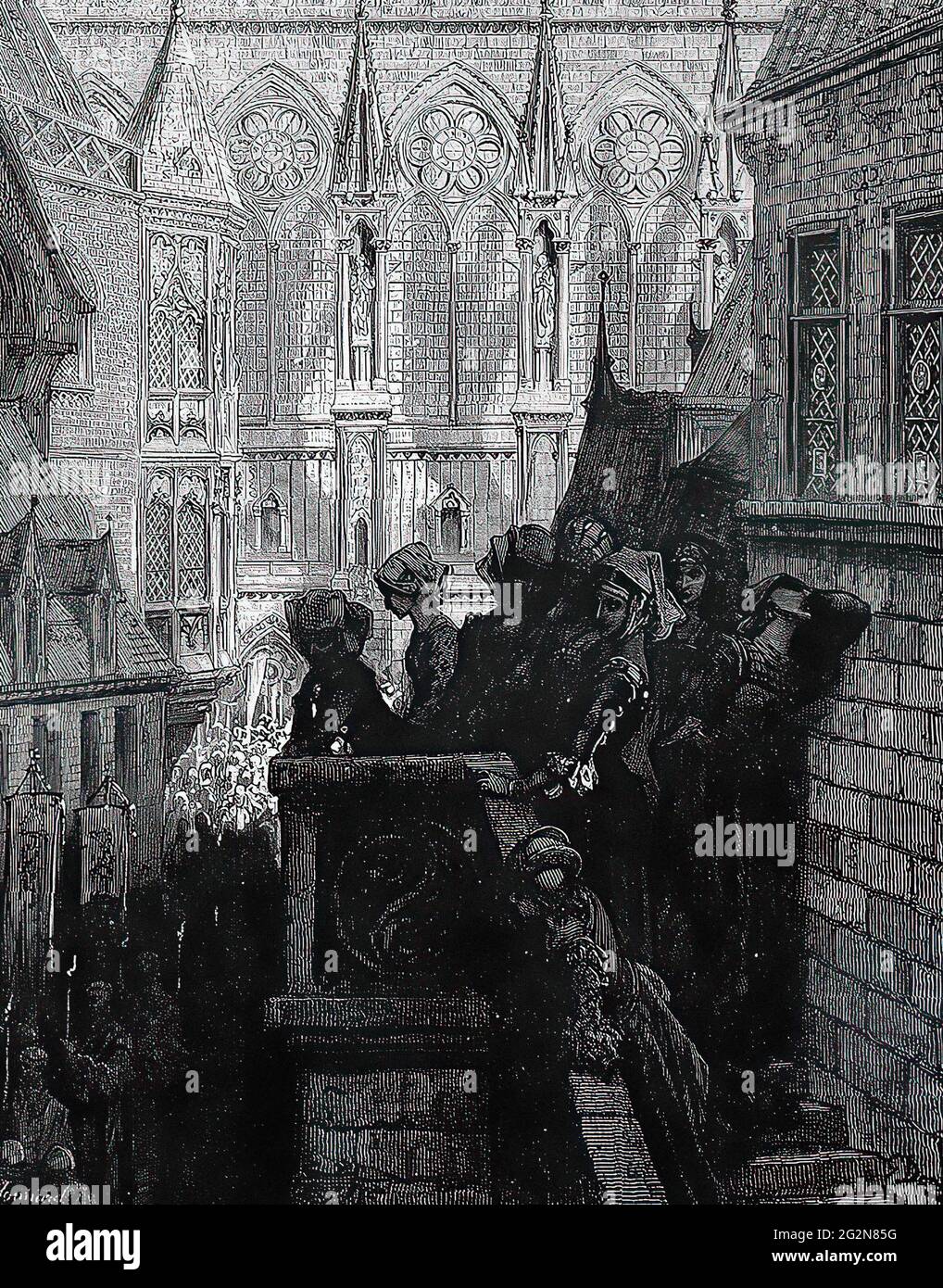 Gustave Doré - Prayers Dead Stock Photo - Alamy