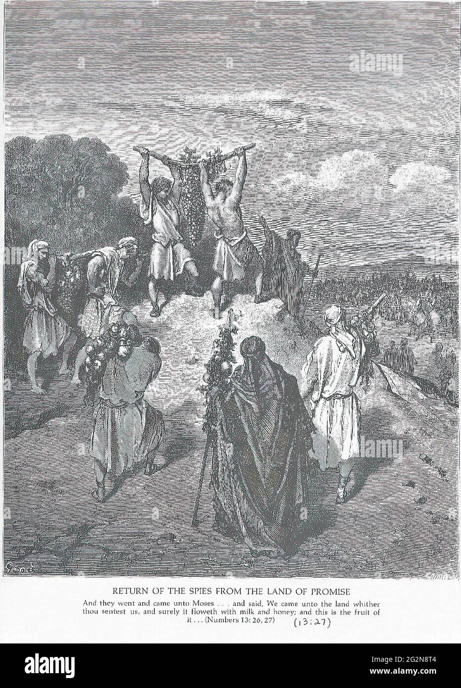 Gustave Doré - Spies Return Promised Land Stock Photo - Alamy