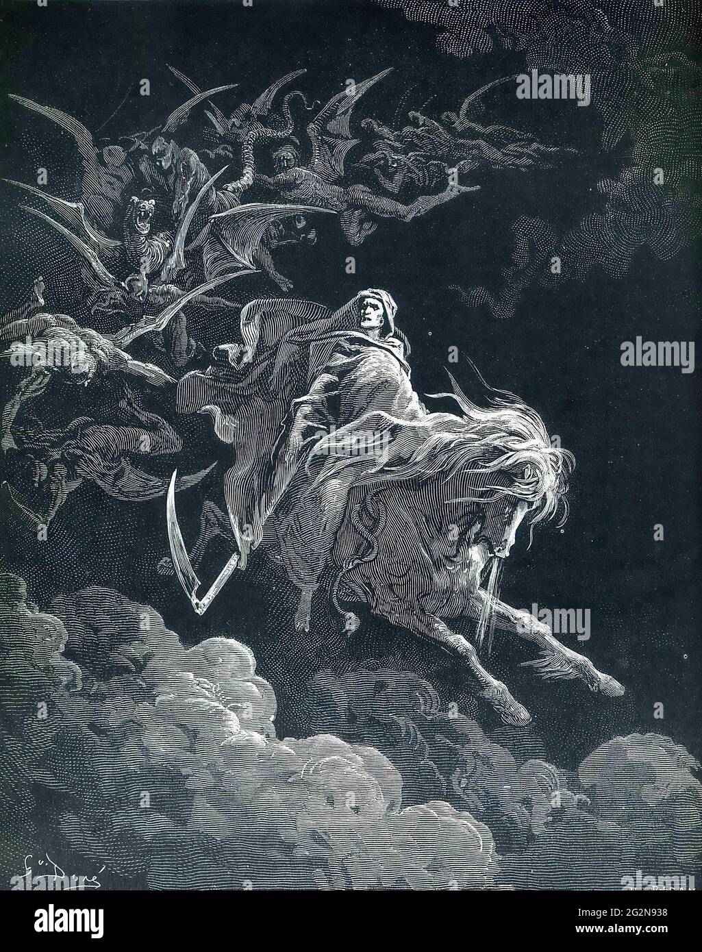 Gustave Doré - Vision Death C 1868 Stock Photo - Alamy