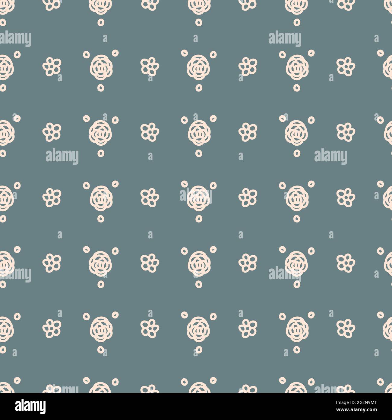 Seamless background flower gender neutral pattern. Whimsical minimal ...