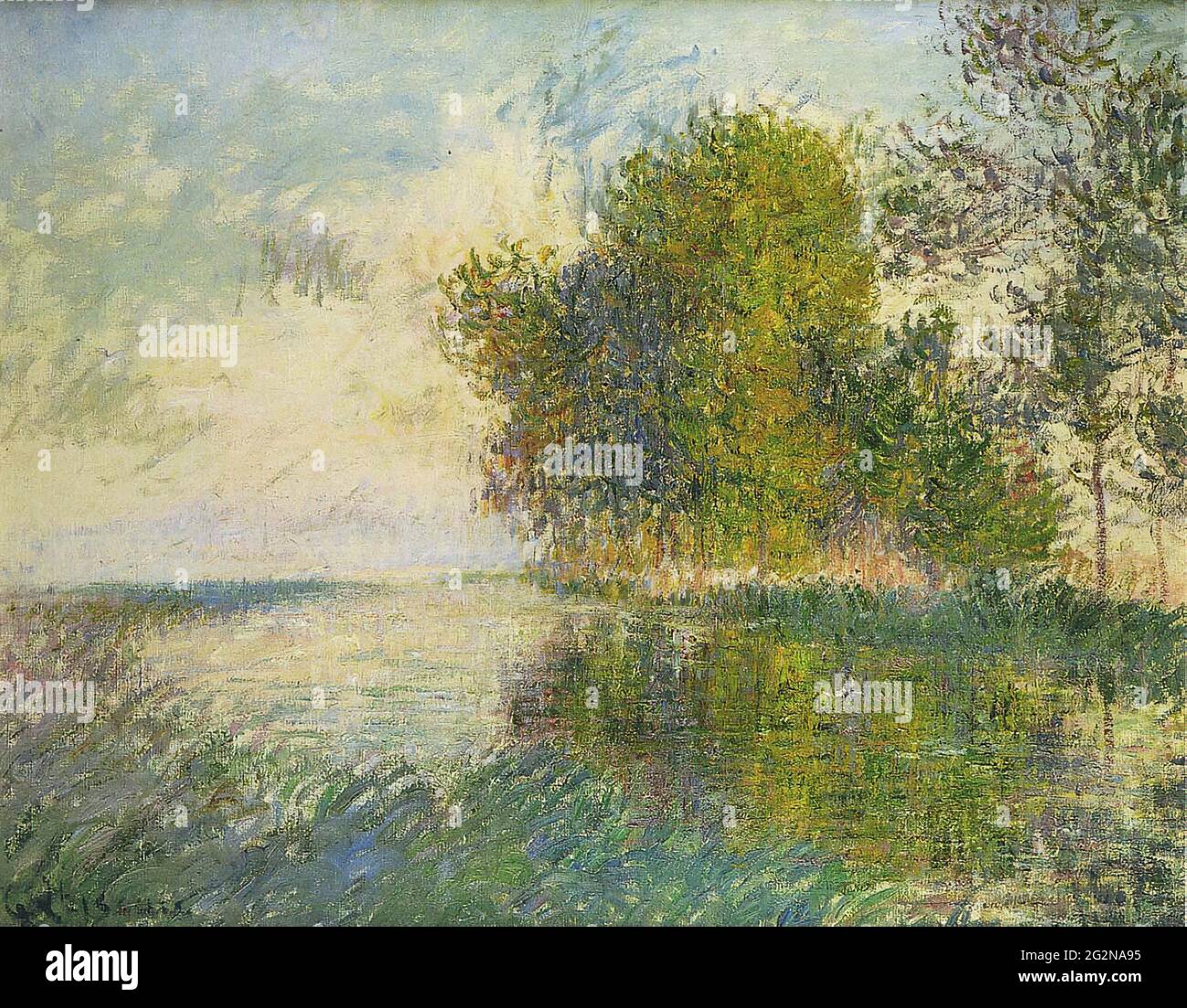 Gustave Loiseau (1865-1935) - Normandy River 1918 Stock Photo - Alamy