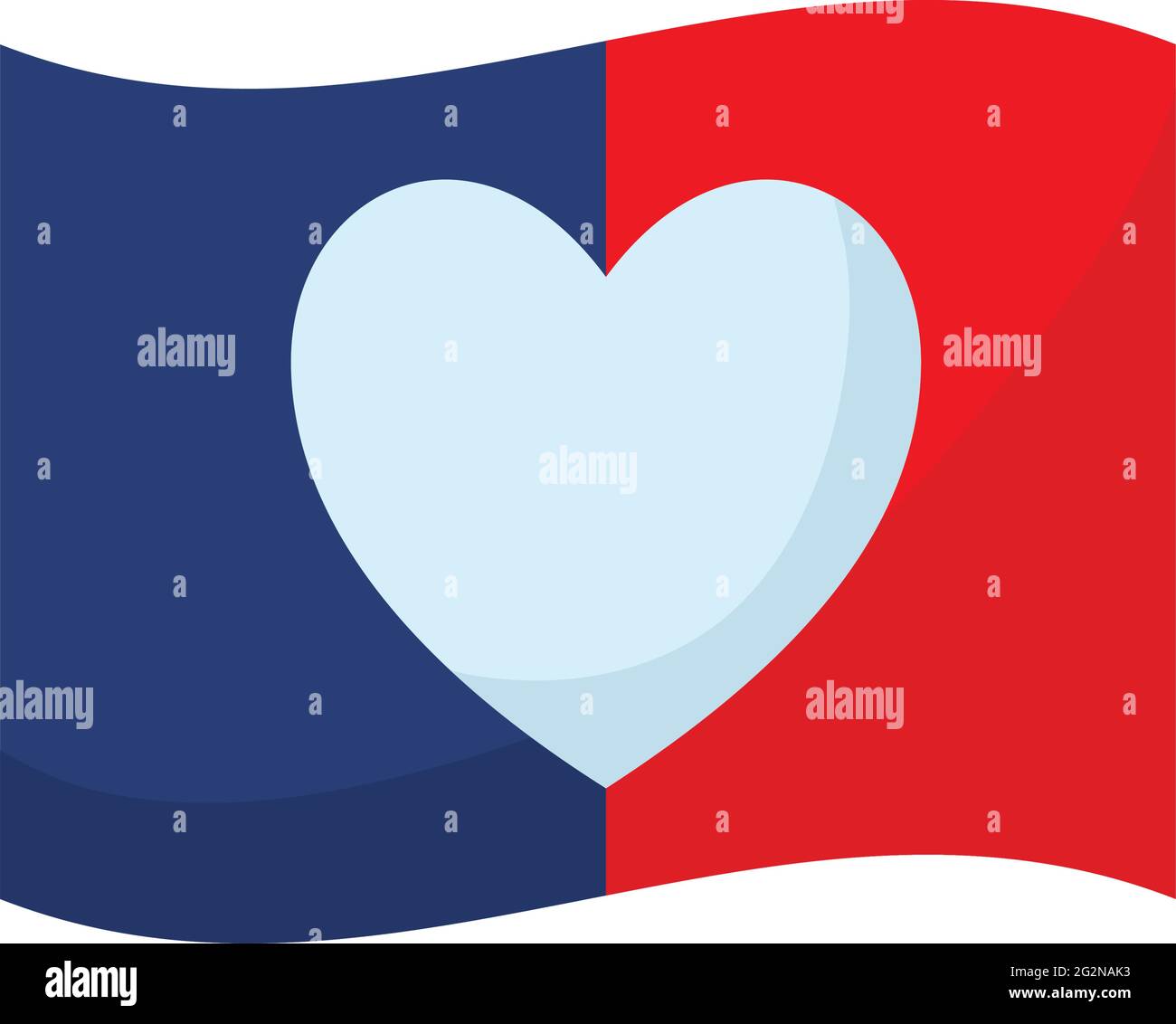 french heart flag Stock Vector Image & Art - Alamy