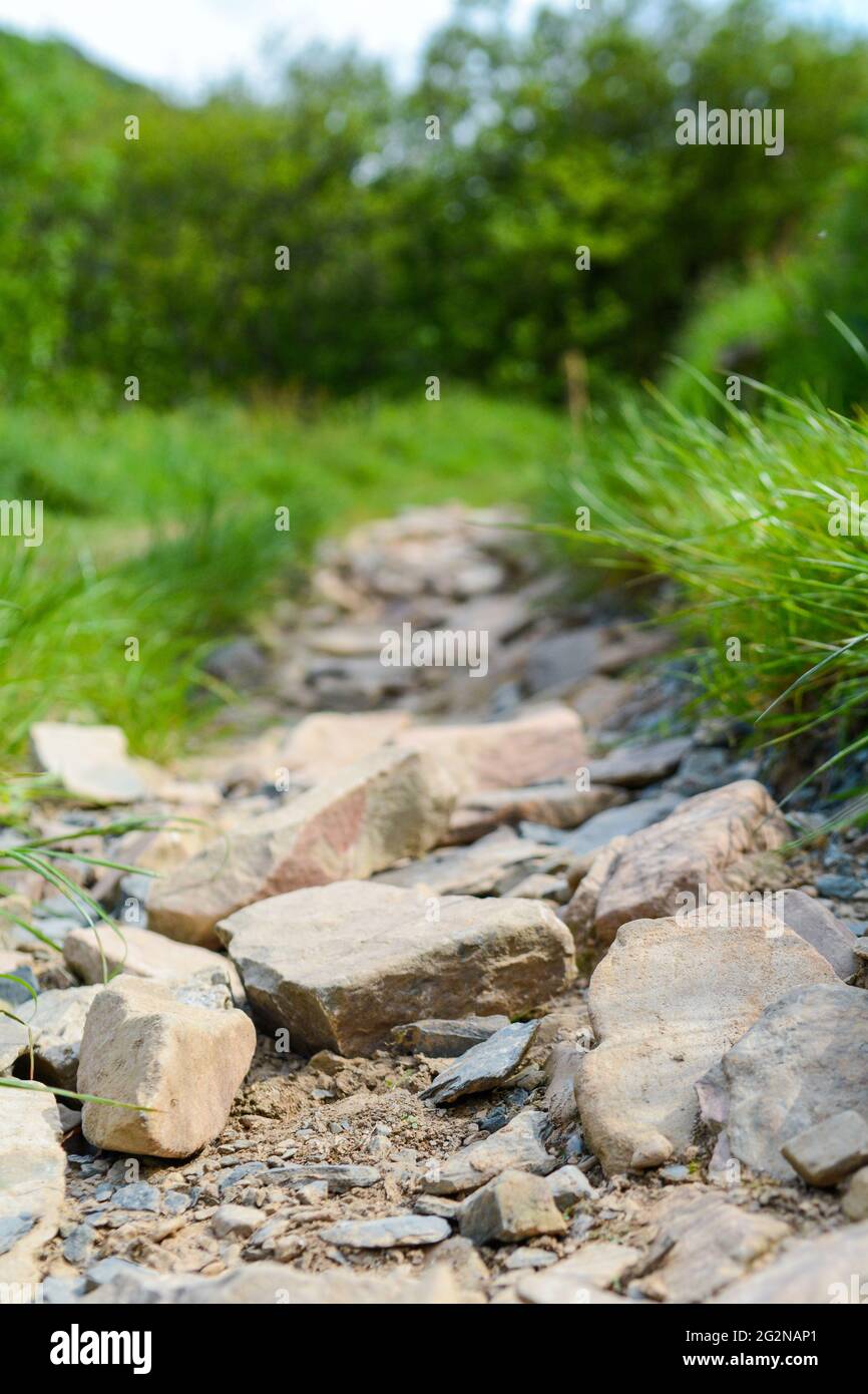 Scenic cycle or walking route along a countryside path Stock Photo - Alamy