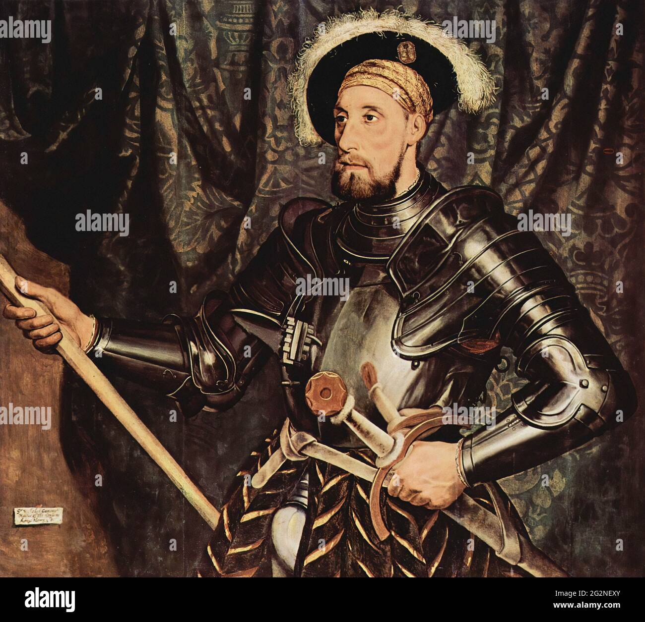 Hans Holbein the Younger - Portrait Sir Nicholas Carew C 1533 Stock ...