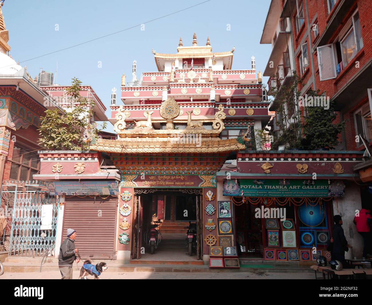 Drugon Jangchu Monastery chinese shrine temple for nepali people and ...