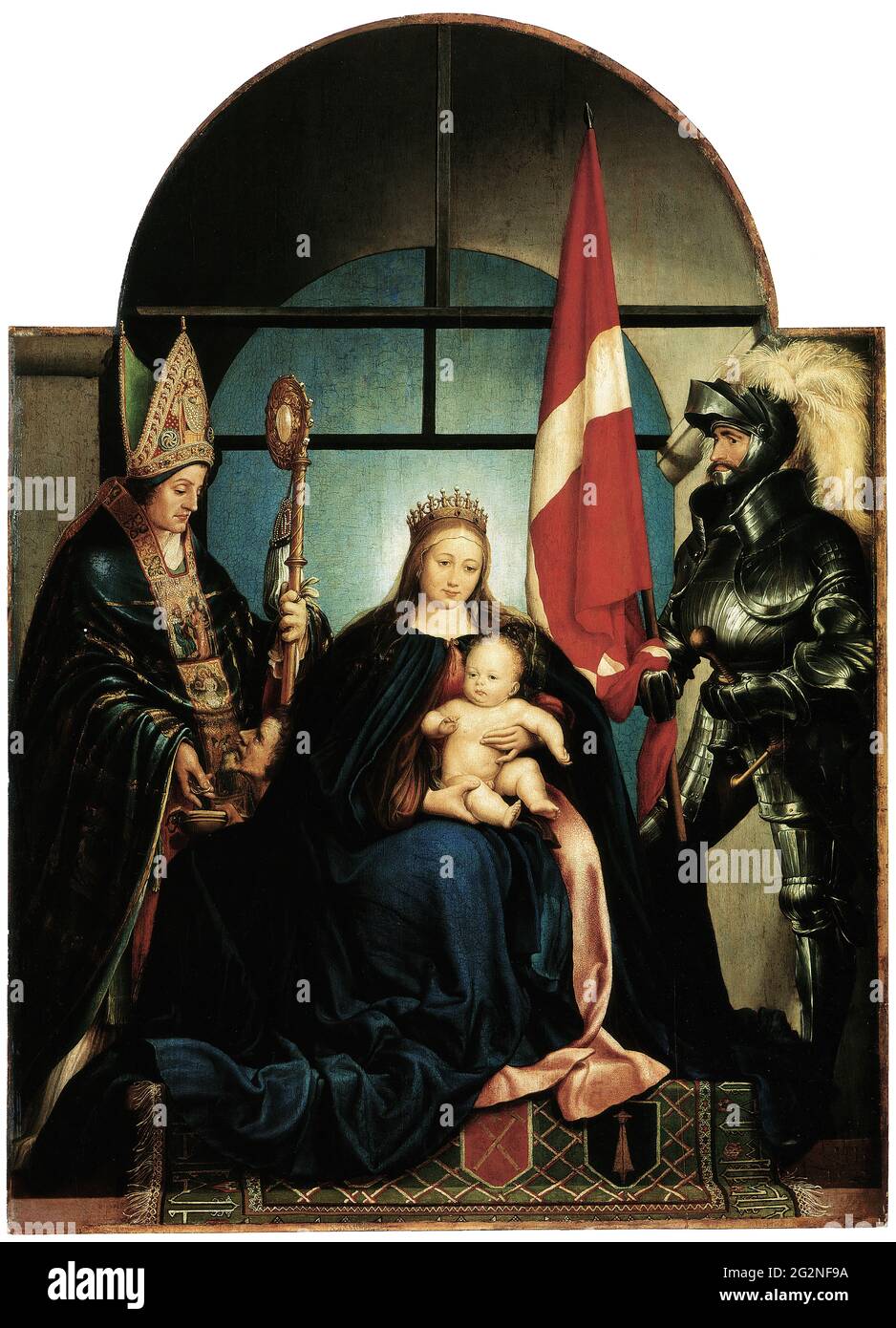 Hans Holbein the Younger - the Solothurn Madonna Stock Photo - Alamy