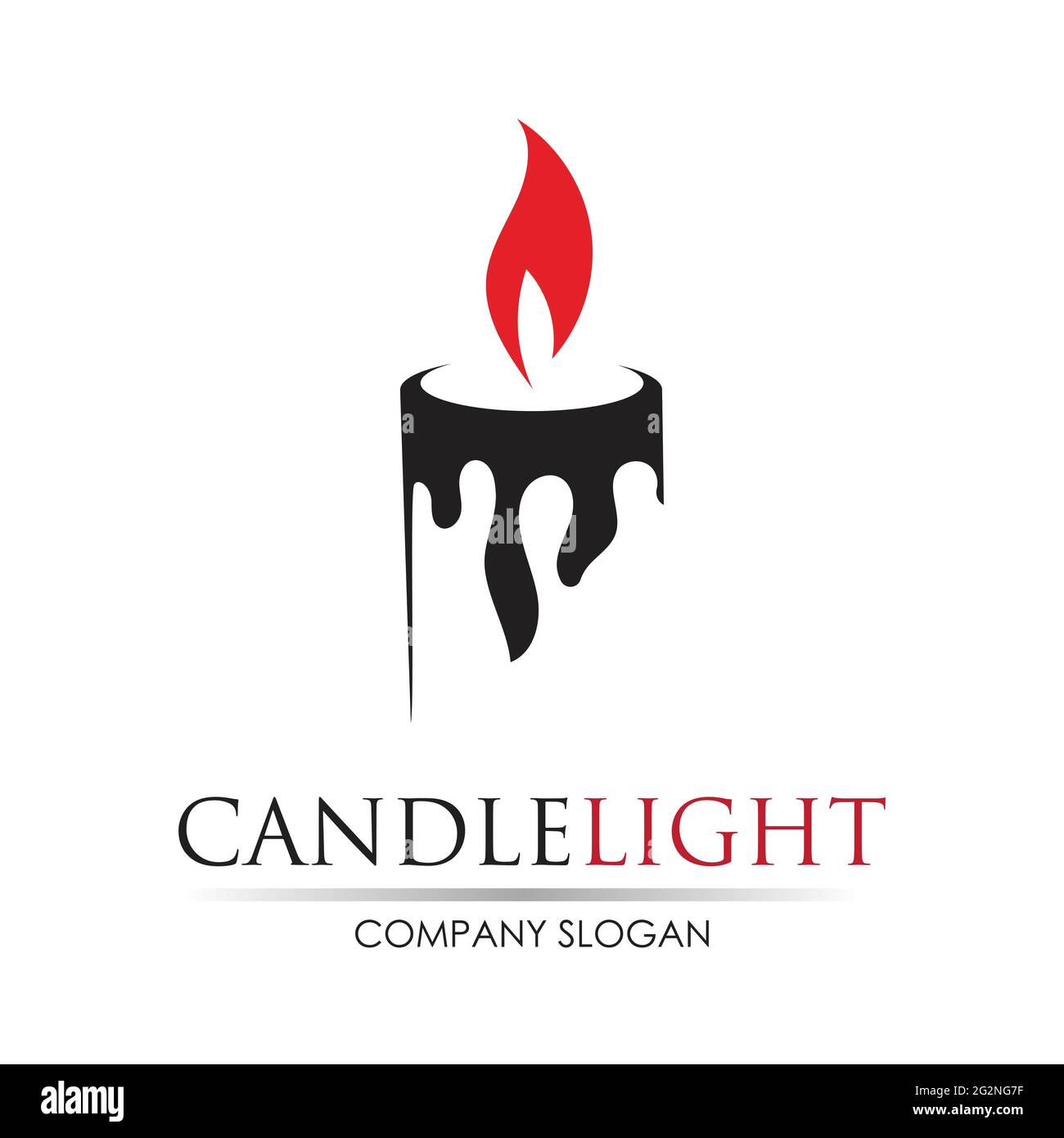 Candle light icon logo design vector template Stock Vector Image & Art ...