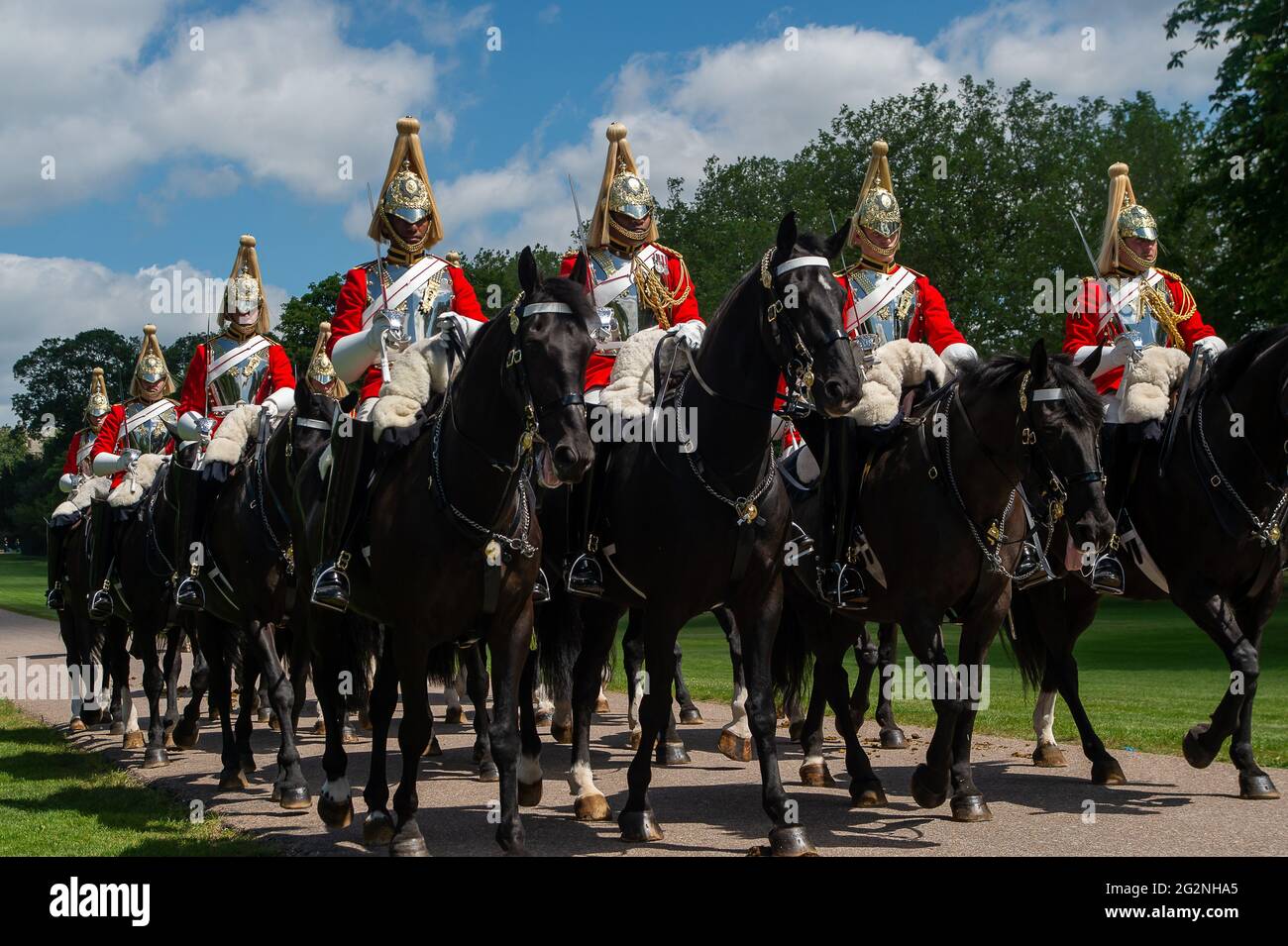 Windsor, Berkshire, UK. 12th June, 2021. The Household Cavalry Mounted ...