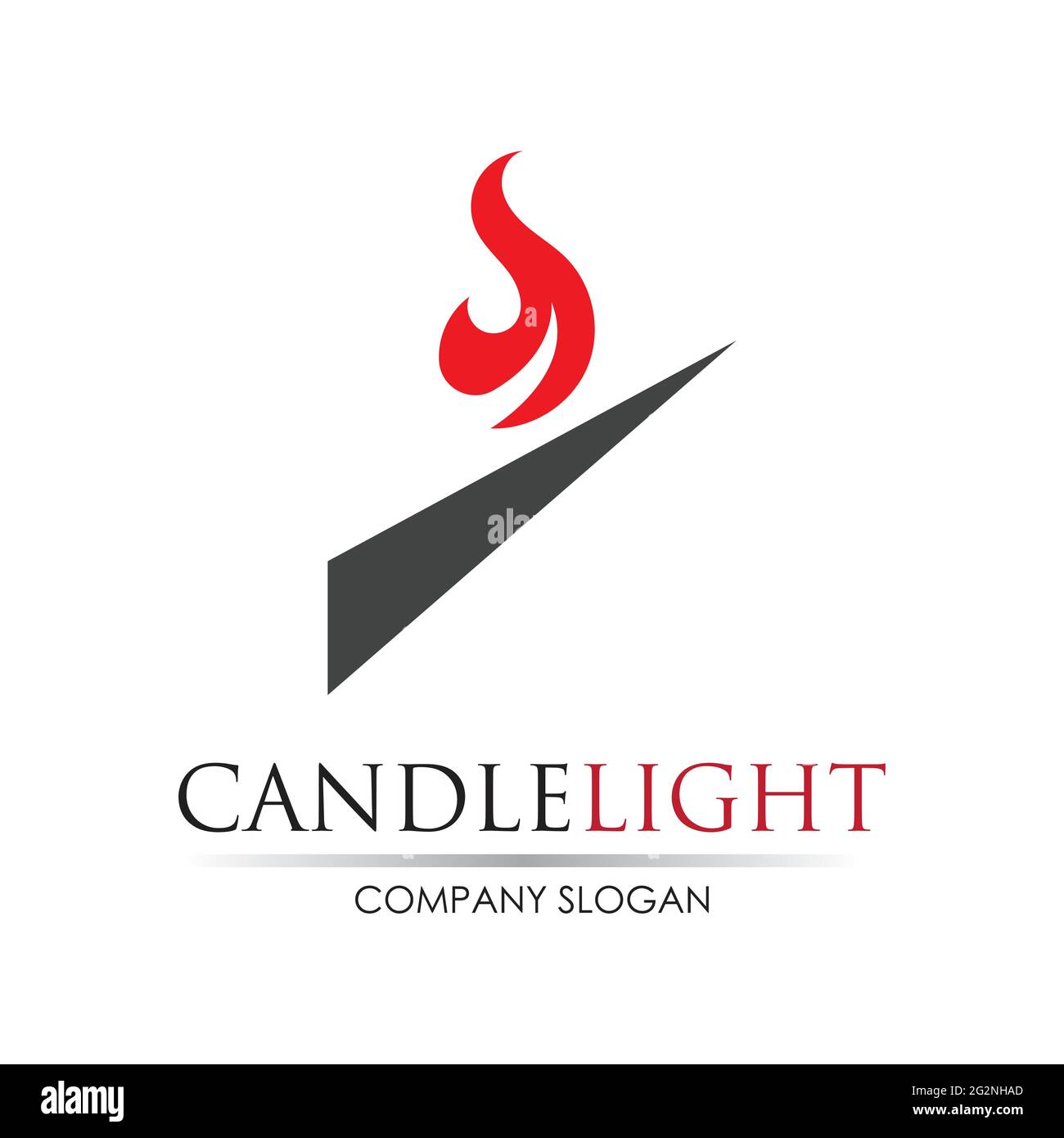 Candle light icon logo design vector template Stock Vector Image & Art ...