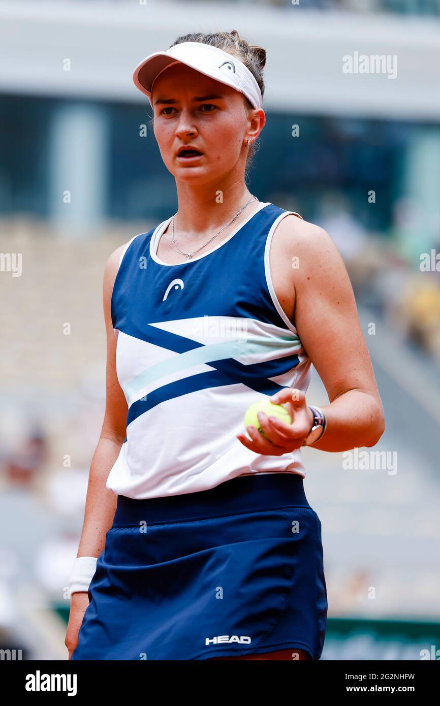 Paris, France. 12th June, 2021. Barbora Krejcikova from Czech Republic ...