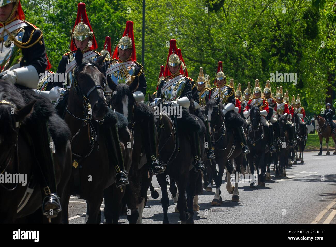 Windsor, Berkshire, UK. 12th June, 2021. The Household Cavalry Mounted ...