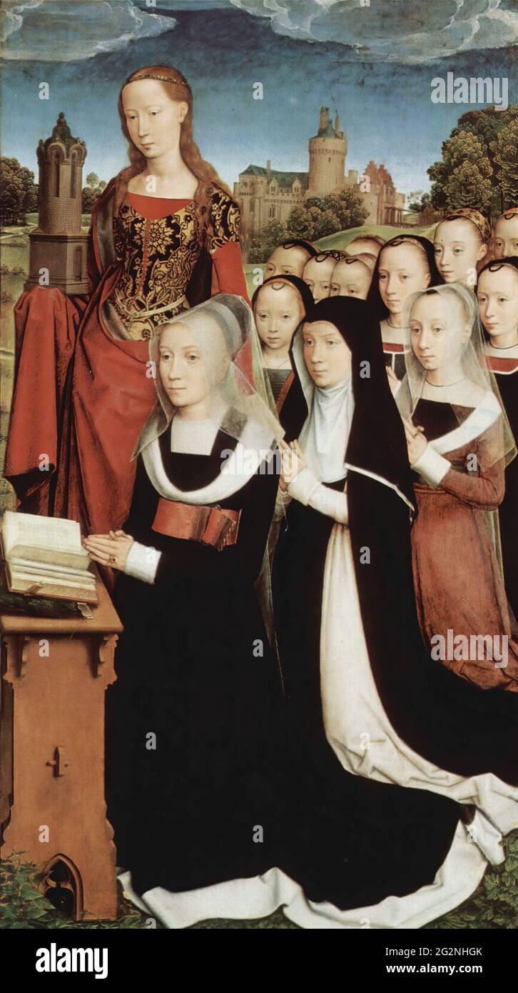 Hans Memling - Triptych Willem Moreel Right Wing Founder Barbar Van ...