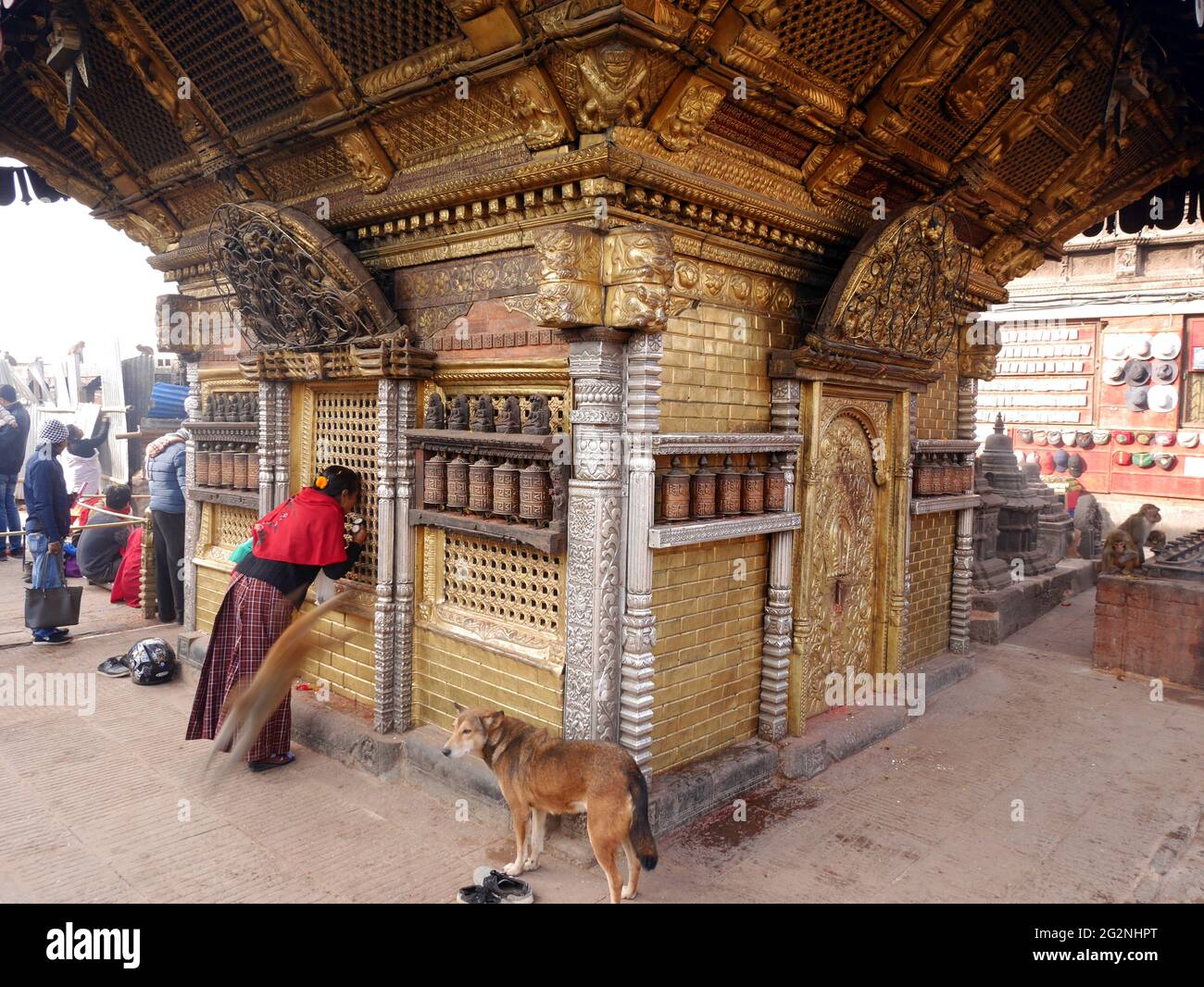 Hariti nepalese golden shrine or Ajima Hindu Gold Temple at ...