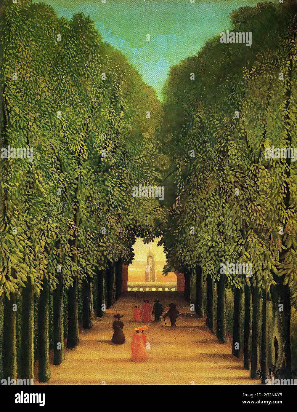 Henri Rousseau a.K.a Le Douanier Rousseau - Alleyway Park Saint Cloud ...
