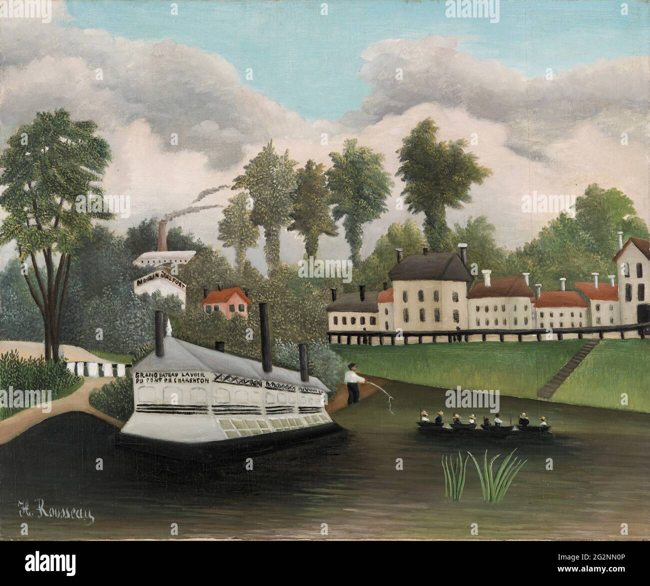 Henri Rousseau a.K.a Le Douanier Rousseau - Le Bateau Lavoir Du Pont De ...