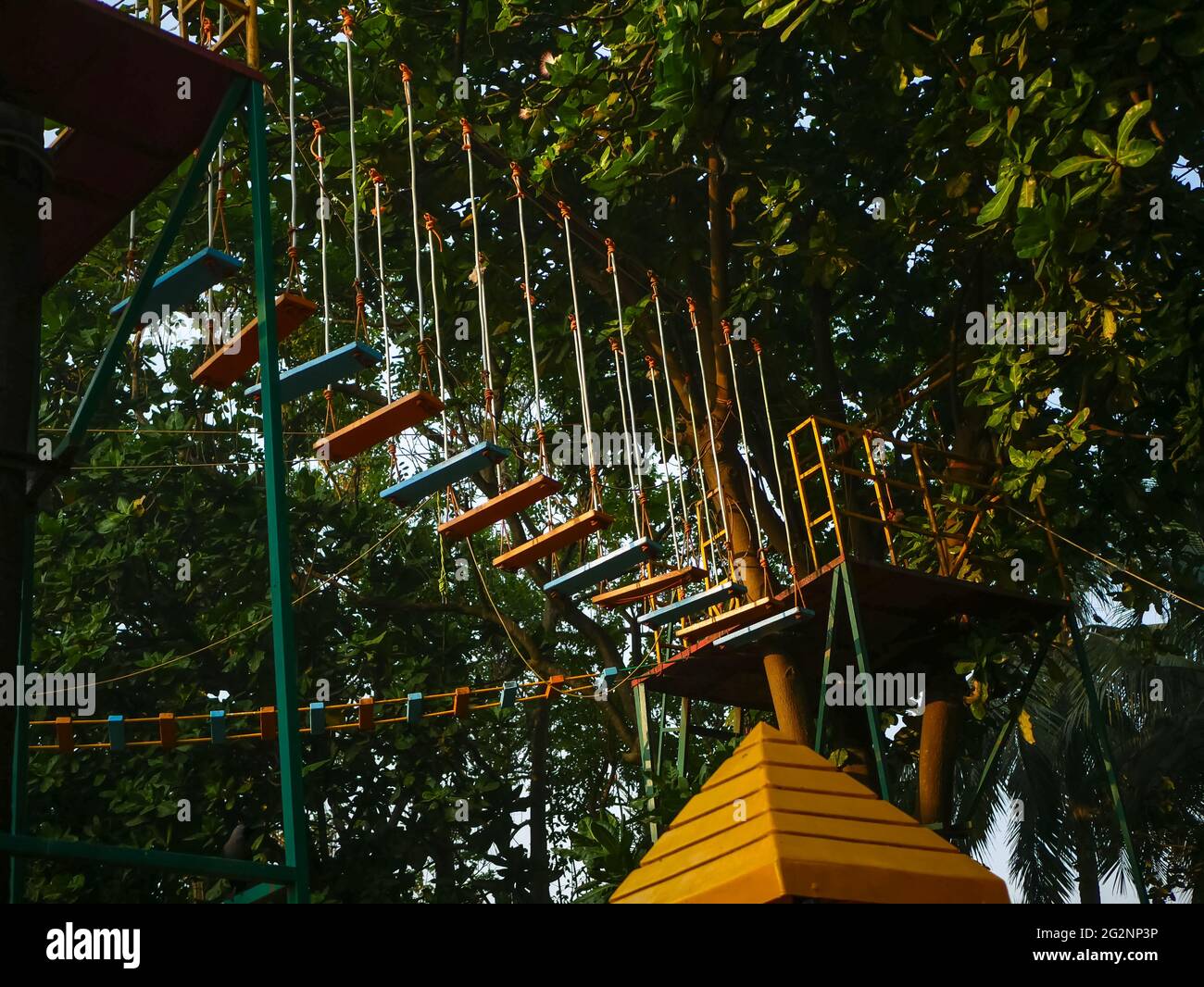 High wire slide hi-res stock photography and images - Alamy