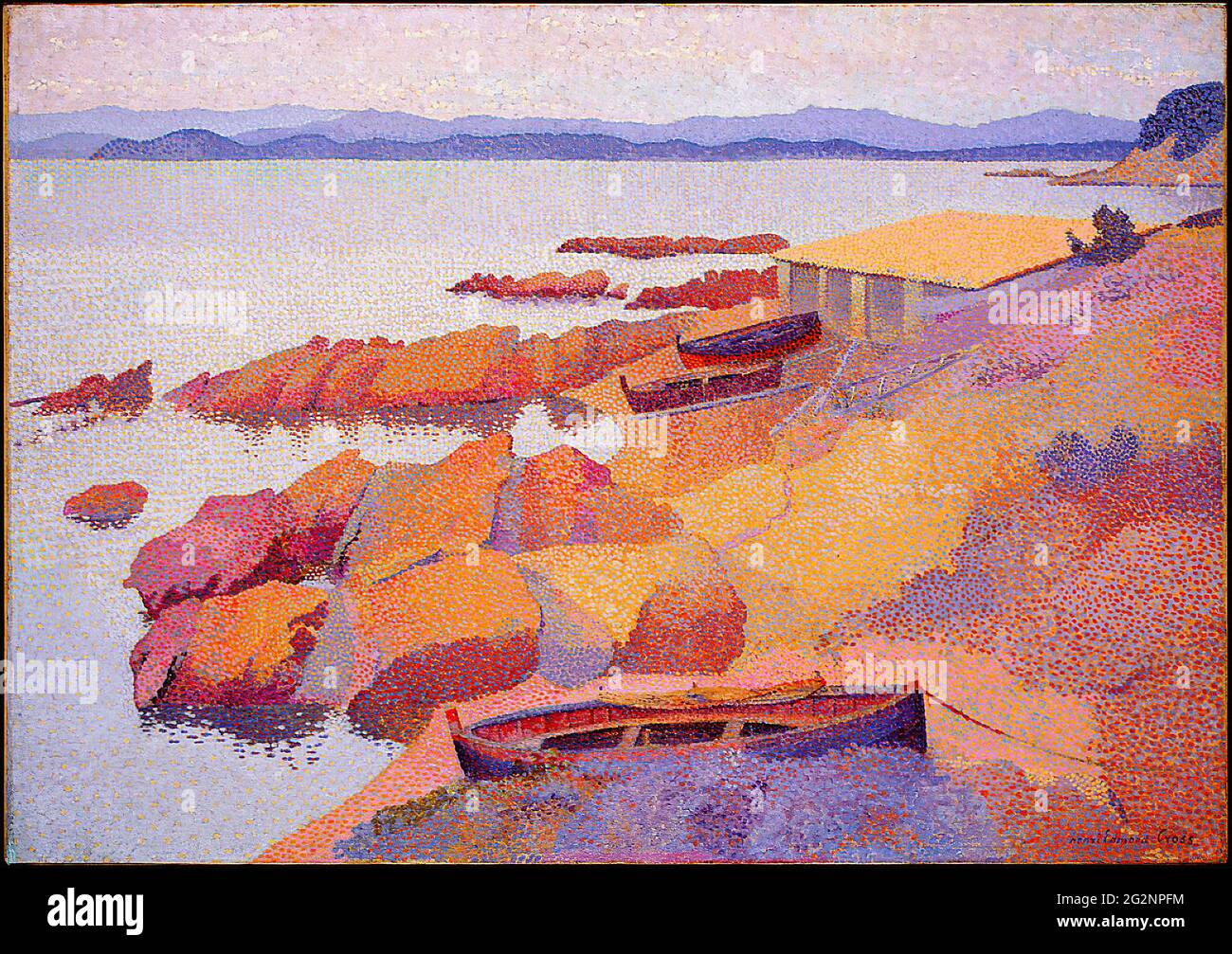 Henri-Edmond Cross (1856-1910) - Coast near Antibes 1891 Stock Photo ...