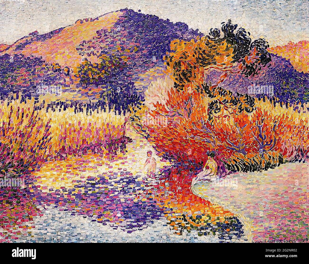 Henri-Edmond Cross (1856-1910) - River Saint Clair 1908 Stock Photo - Alamy