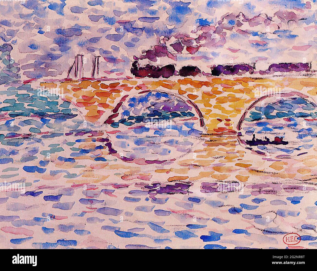 Henri-Edmond Cross (1856-1910) - Viaduct Stock Photo - Alamy