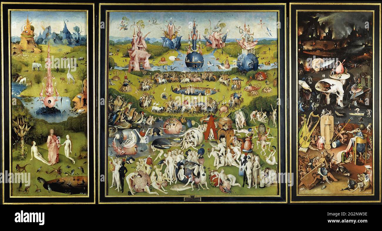 Hieronymus Bosch - the Garden of Earthly Delights Stock Photo - Alamy